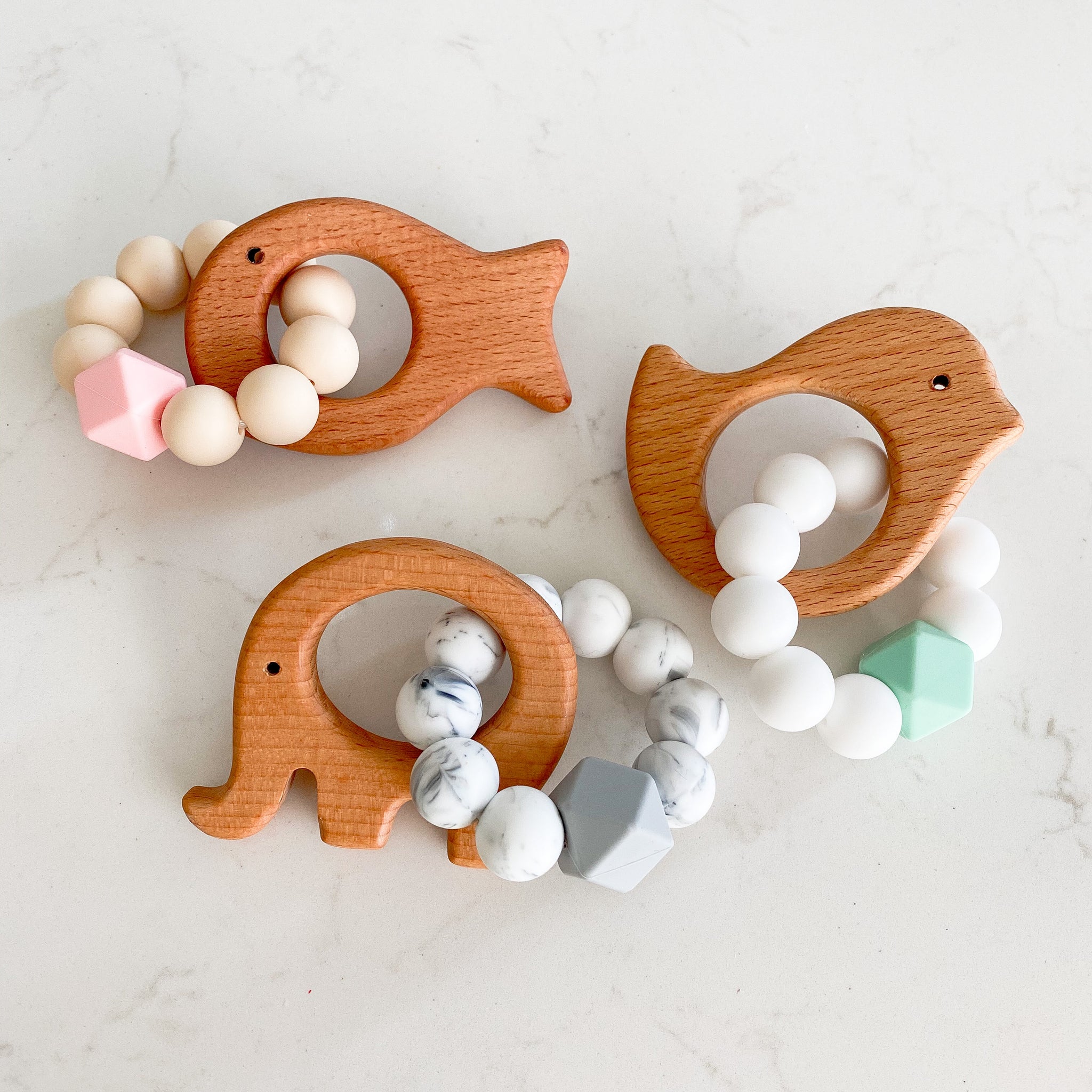 Custom Mini Animal Teether (Choose Your Colors/Animal!) – hellobabyLA, LLC