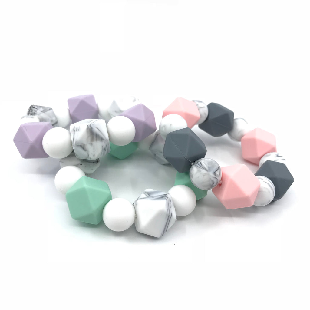 Custom Freezable Silicone Teether (Pick your own colors!) – hellobabyLA ...