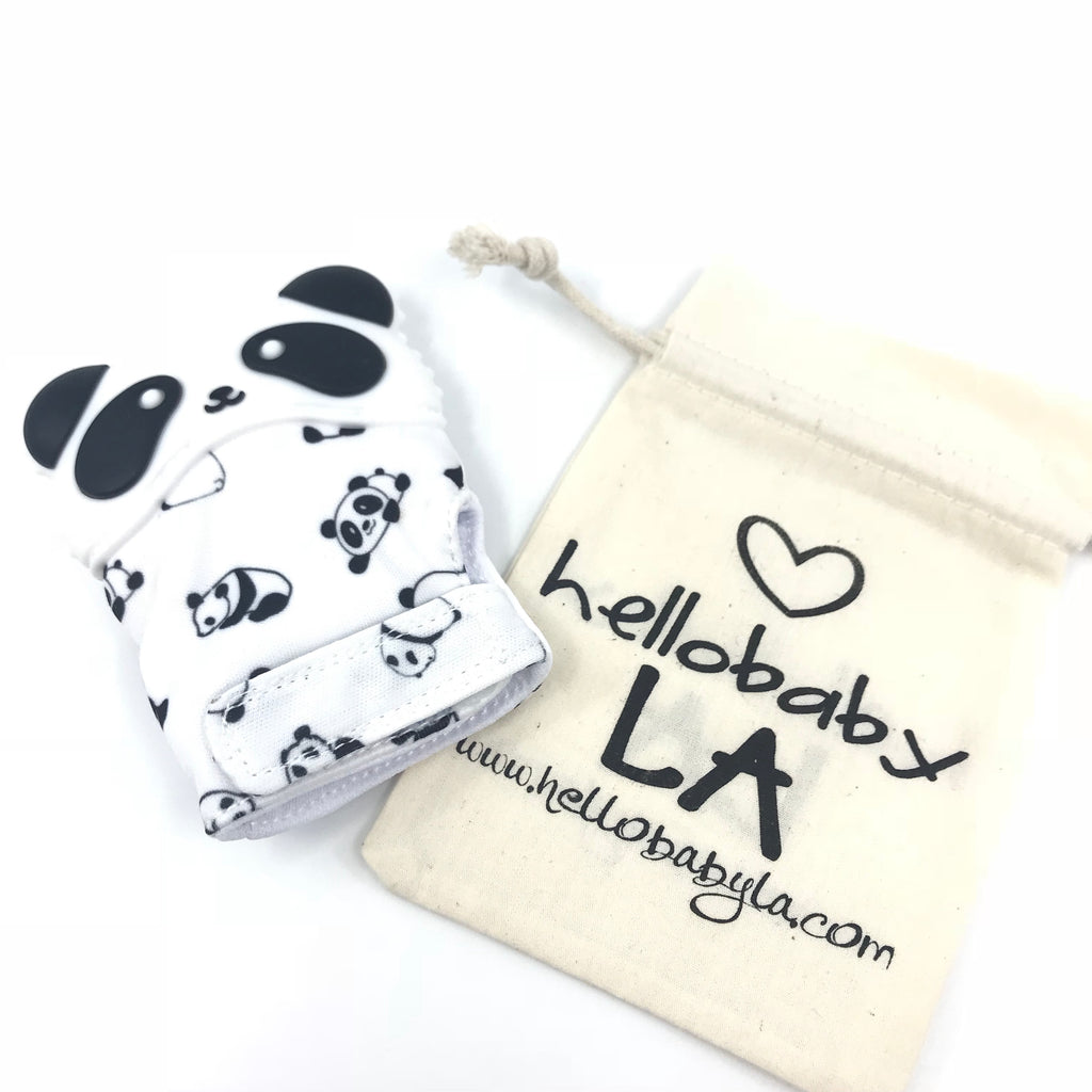 Panda Teething Mitten – hellobabyLA, LLC
